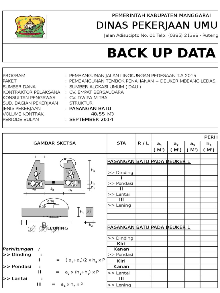 Master Laporan Backup | PDF