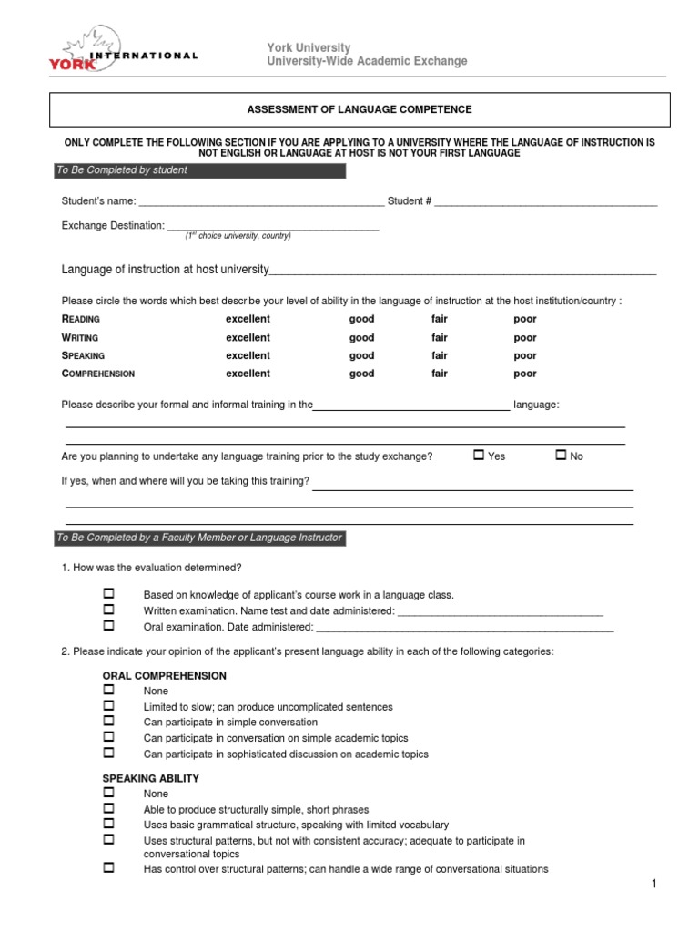 Assessment of Language Competence | PDF | Reading Comprehension | Test ...