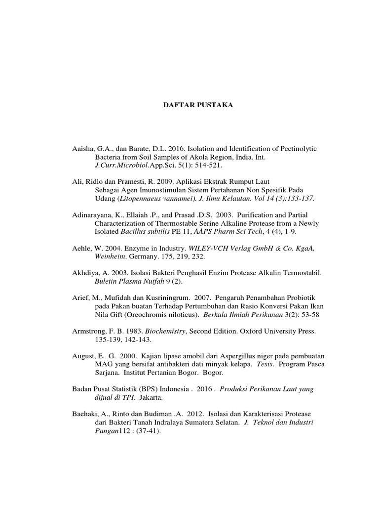 Daftar Pustaka Print Fixxx | PDF | Probiotic | Bacillus