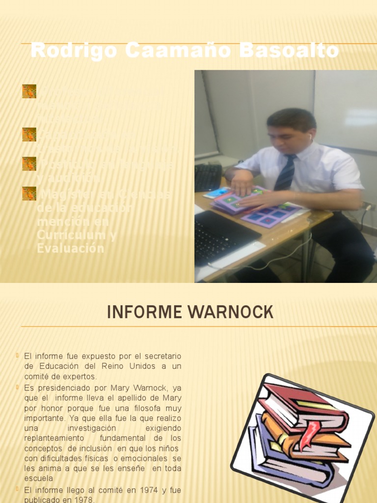 Informe Warnock | PDF | Plan de estudios | Conceptos psicologicos