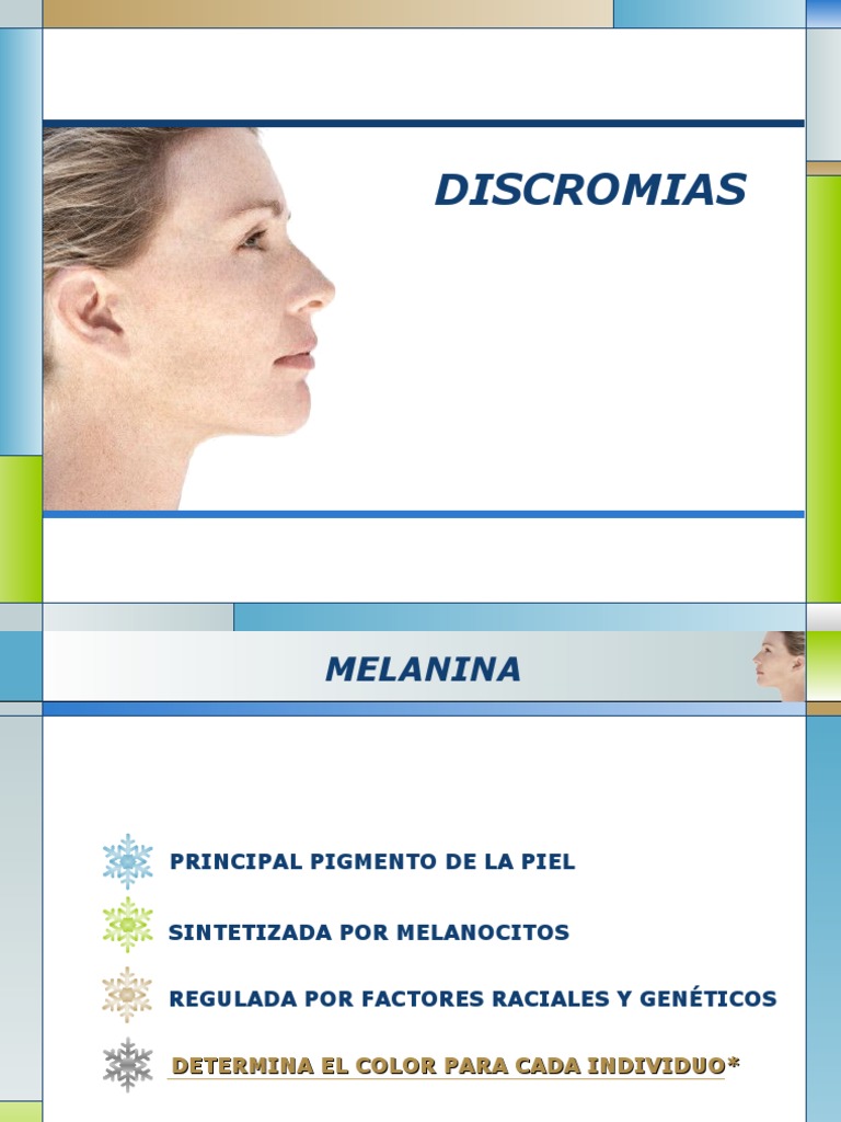 Tipos y causas de discromías cutáneas | PDF | Piel | Especialidades Medicas