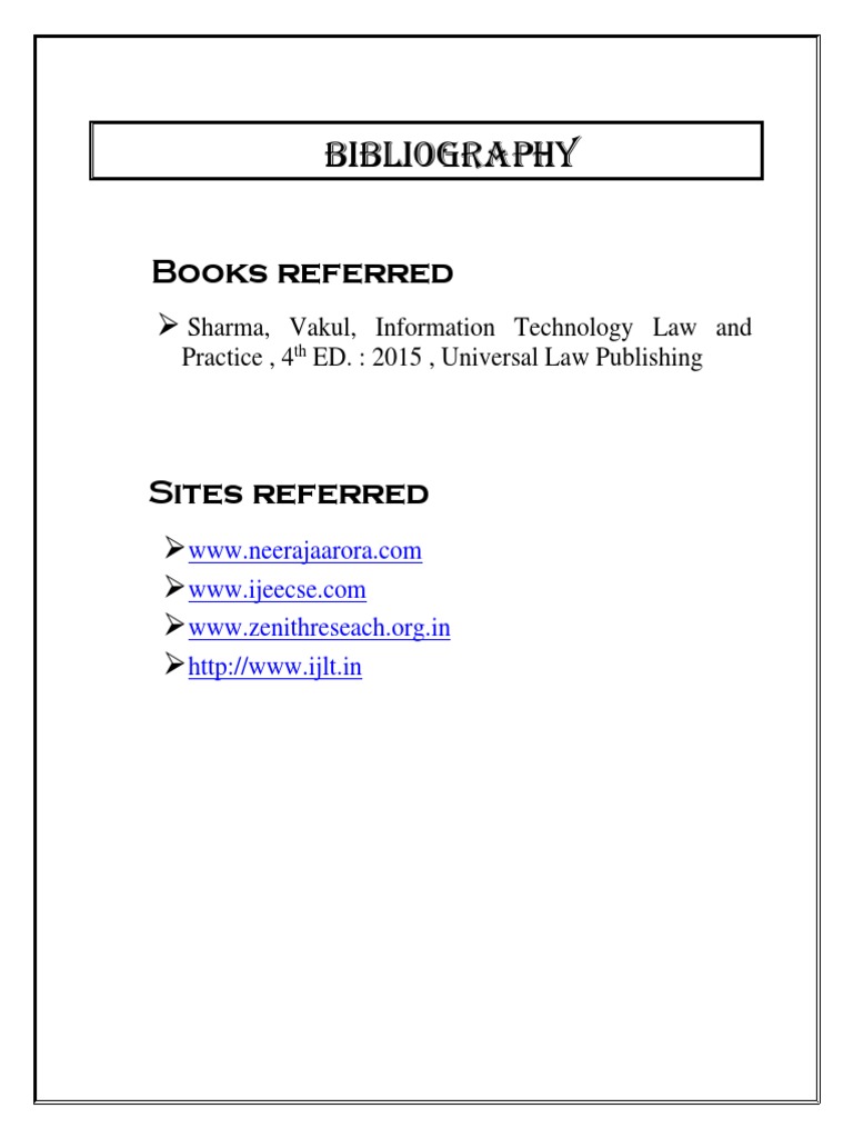 Bibliography: Books Referred | PDF | Social Science