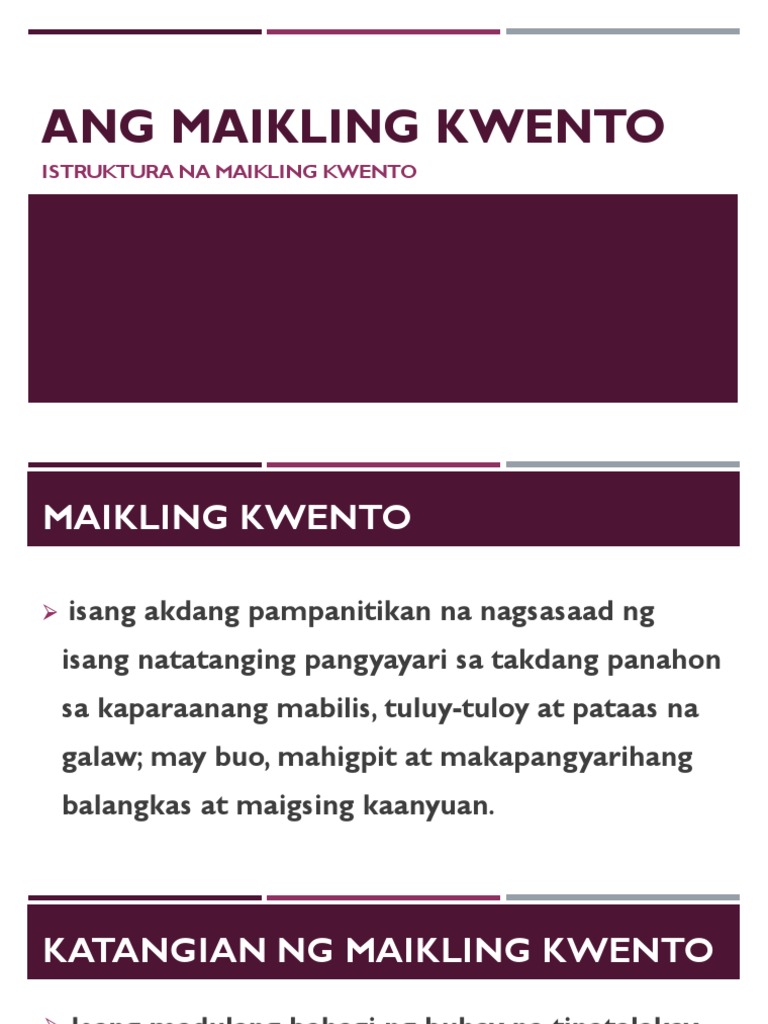 Ang Maikling Kwento | PDF