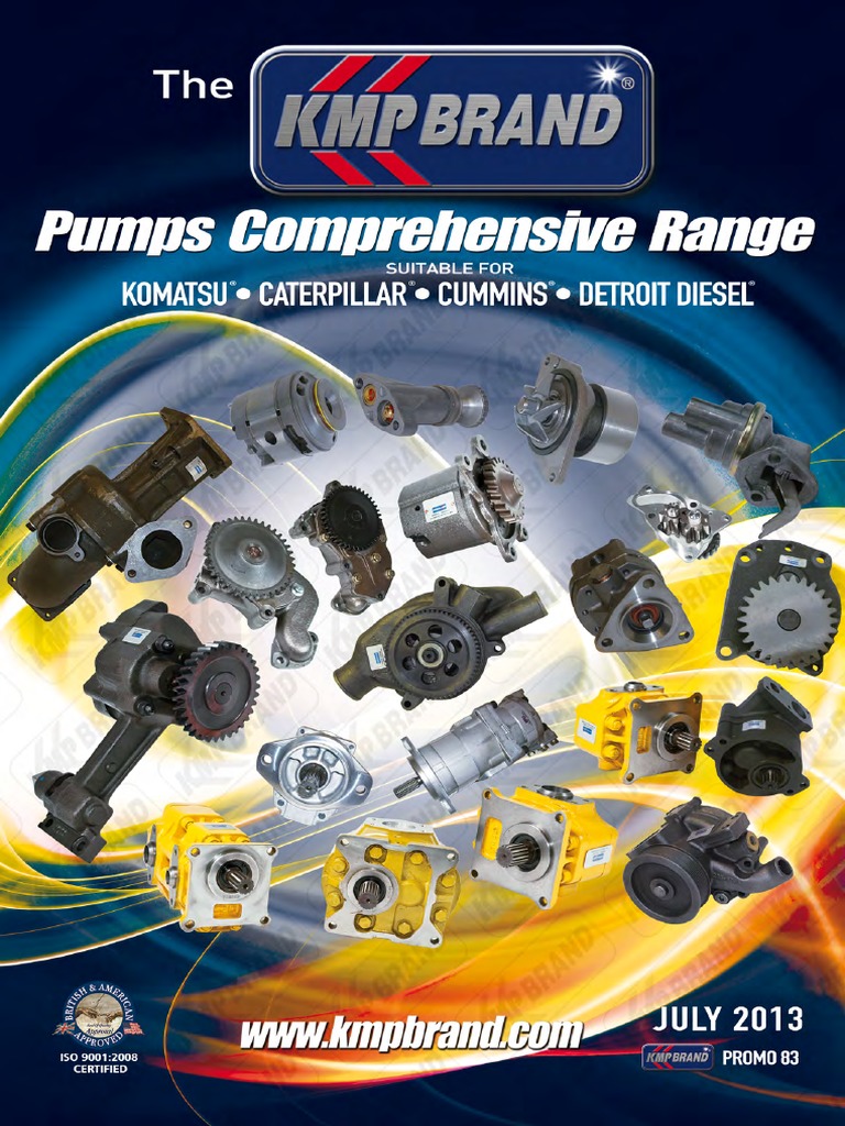 KMP Brand Pumps Compatibility Guide for Caterpillar Engines and ...