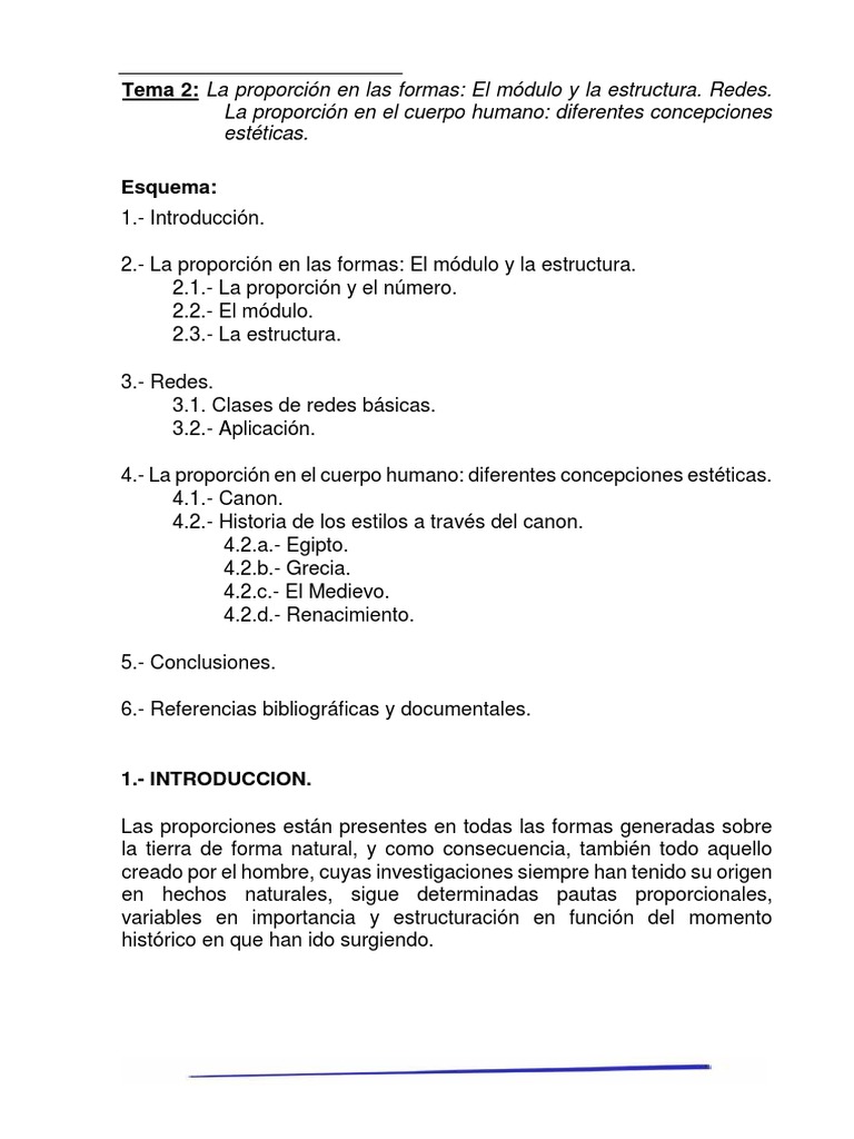 Proporcion, Canon, Modulo | PDF | Movimiento (física) | Dibujo