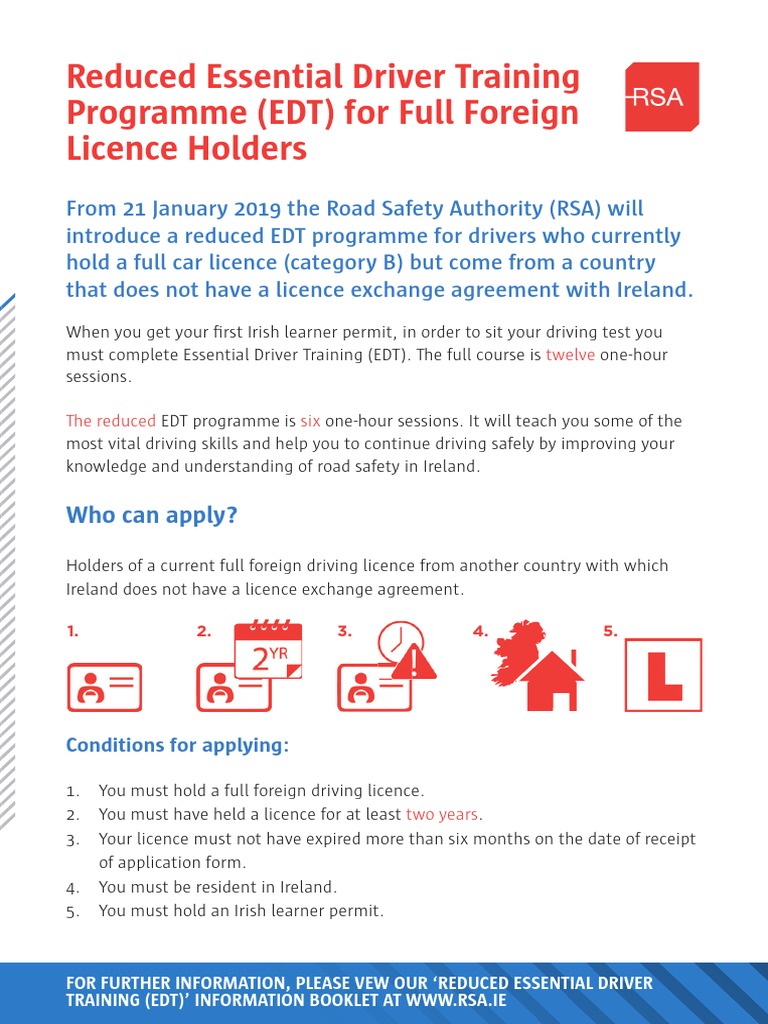 RSA Foreign Licence (EDT) - WEB | PDF | Driver's License | Driving