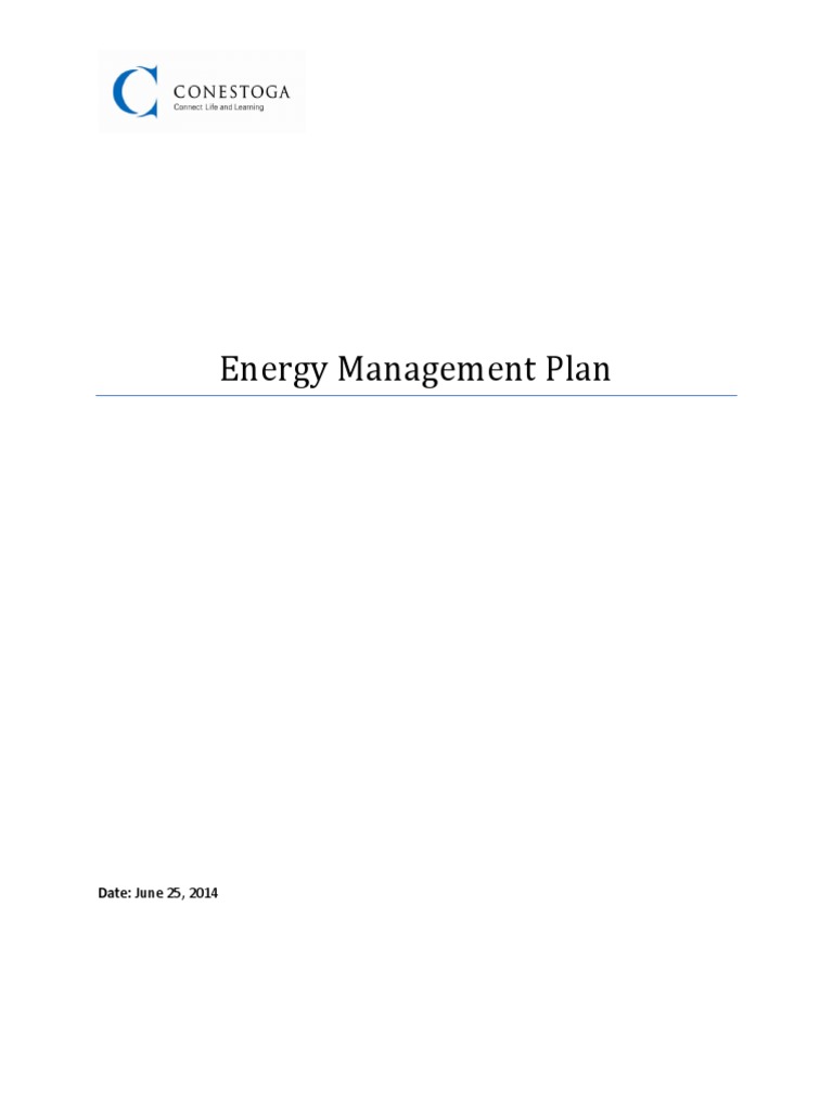 Energy Management Plan: Date: June 25, 2014 | PDF | Building Automation ...