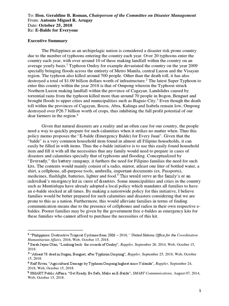 Ebalde Copy 1 | PDF | Disaster Risk Reduction | Tropical Cyclones