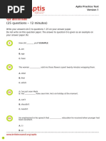 Aptis Web Aptis Advance Key Tests 1-4 | PDF