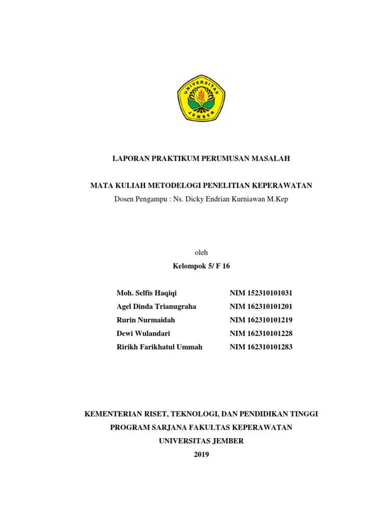 Cover Laporan Praktikum Metopen | PDF