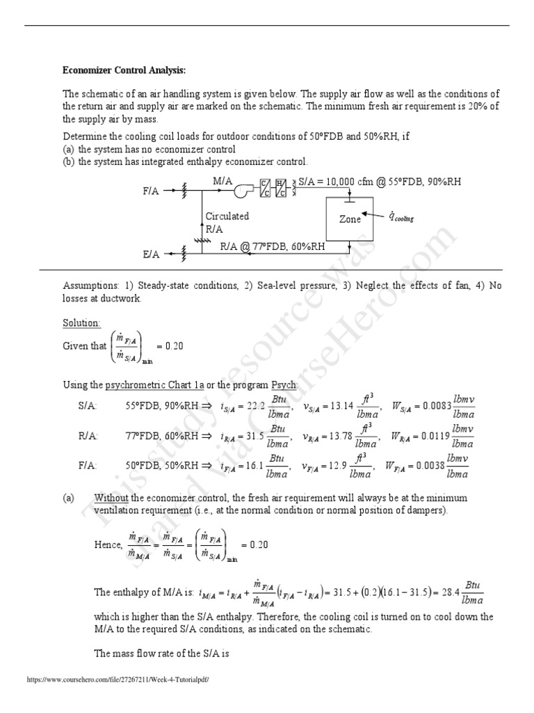 Economizer Control Analysis | PDF | Relative Humidity | Humidity