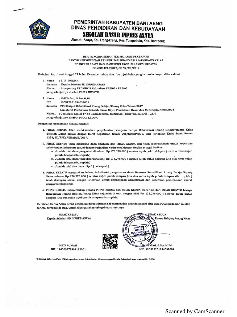 Contoh BAST | PDF
