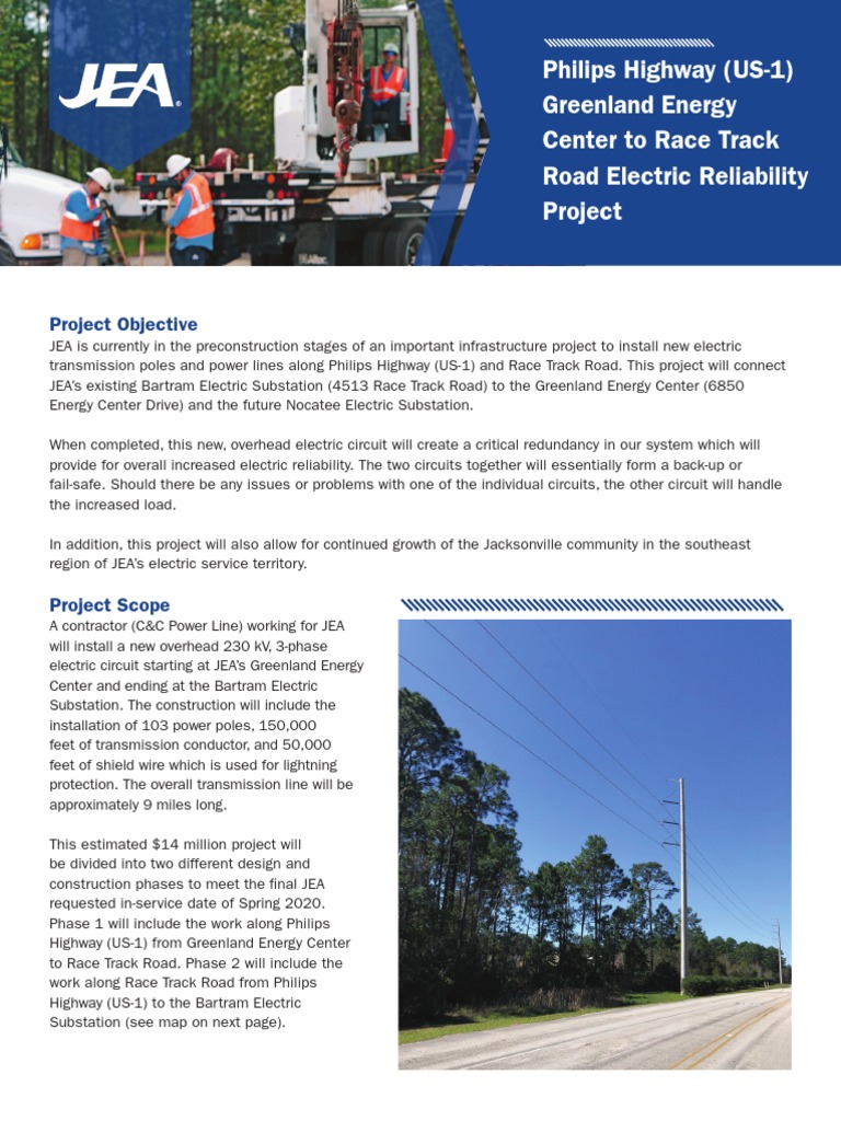 JEA moves forward with high voltage power line project despite ...