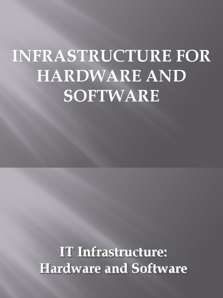 Infrastructure Hardware SOFTWARE | PDF | Web Service | Cloud Computing