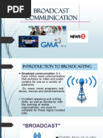 Introduction To Broadcasting | PDF | Broadcasting | Mass Media