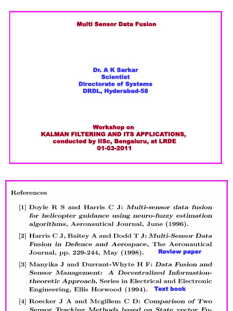 Multi Sensor Data Fusion | PDF | Inertial Navigation System | Teaching Mathematics