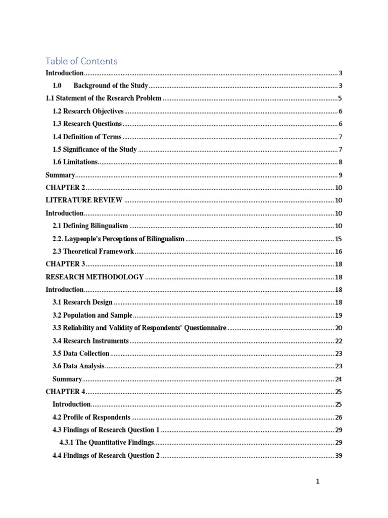 Fyp Final Draft 1 | PDF | Multilingualism | Survey Methodology