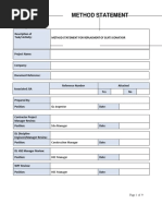 Steel Beam Installation Method Statement | PDF | Welding | Construction