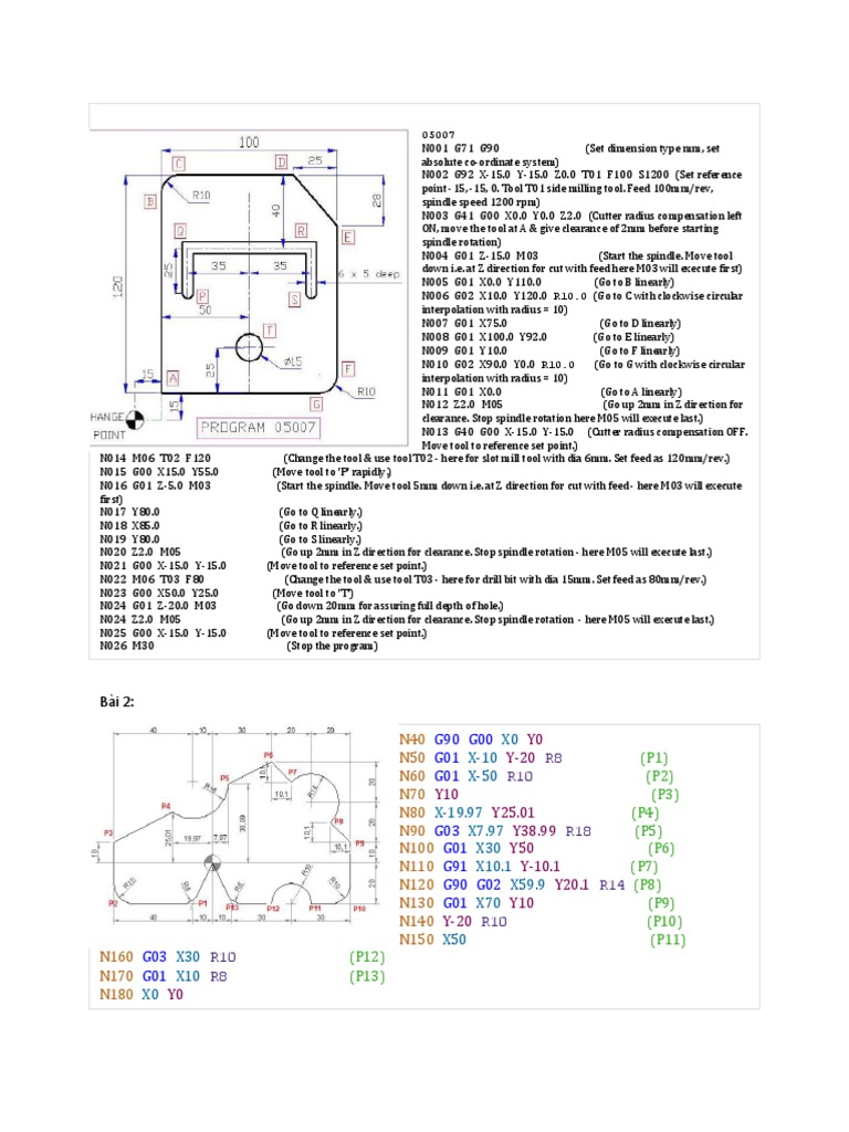 CNC Examples | PDF | Industrial Processes | Mechanical Engineering
