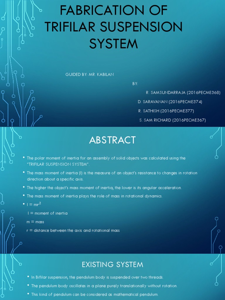 Trifilar Suspension System | PDF