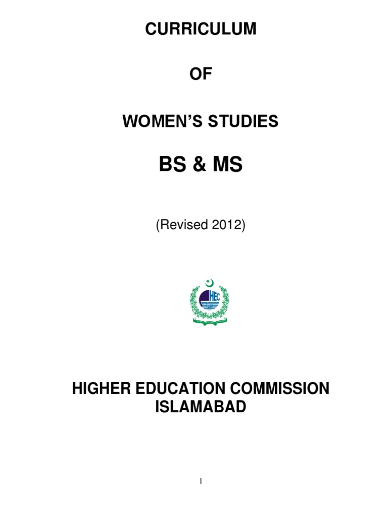 Revisions to the Curriculum for Bachelor of Science and Master of ...