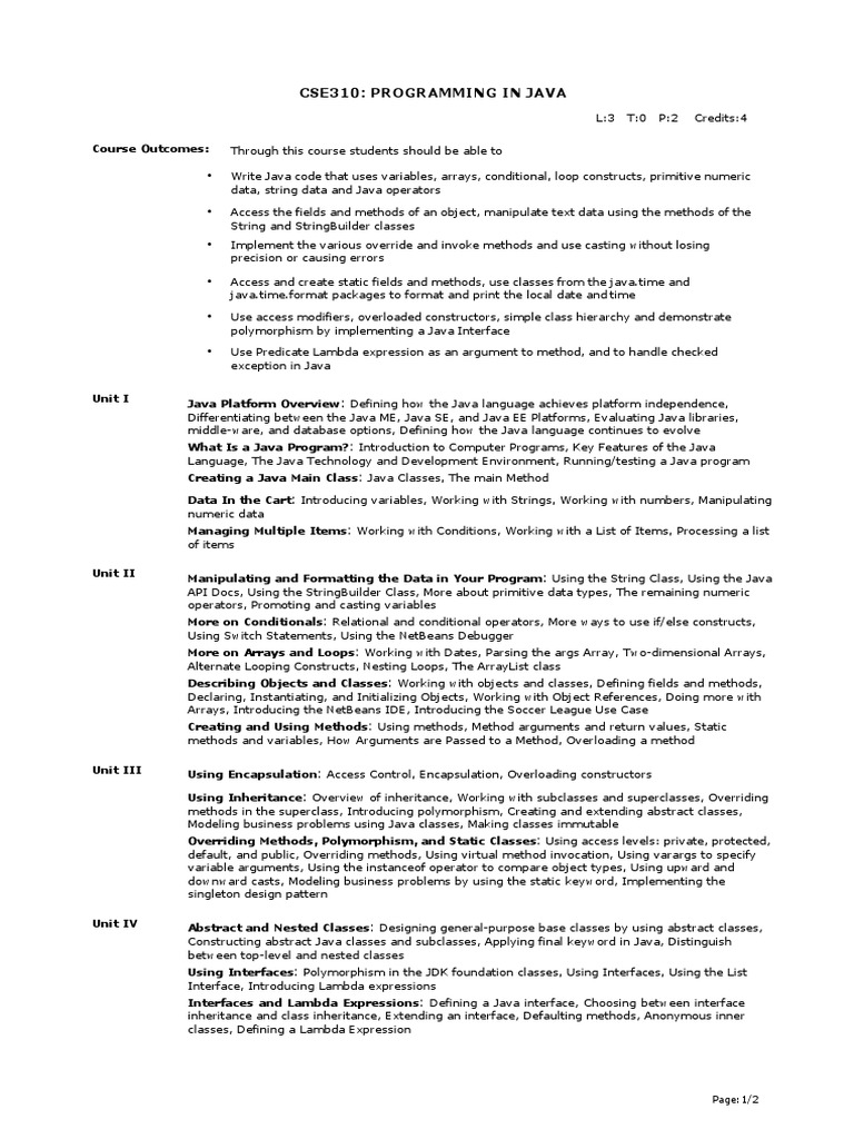 310 Java Pdf Pdf Method Computer Programming Class Computer Programming