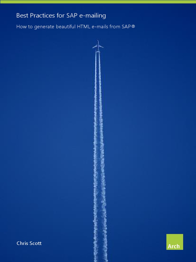 Best Practices For SAP E-Mailing: How To Generate Beautiful HTML E ...