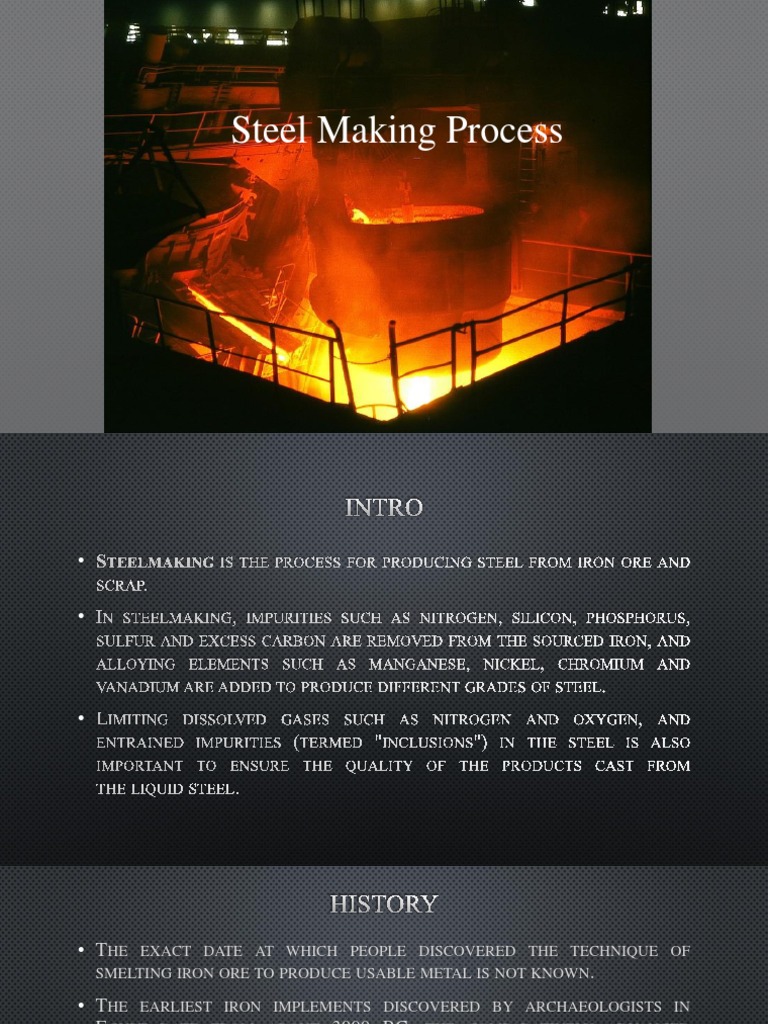 Steel Making Process Overview | PDF