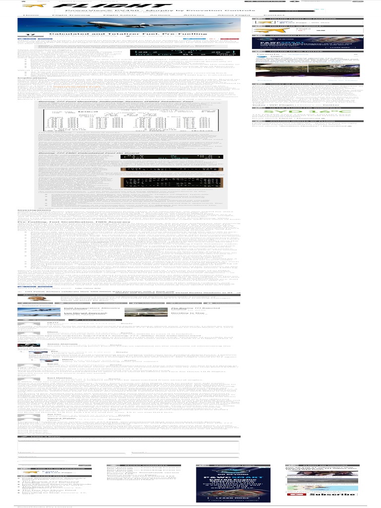 777 Totalizer Calculated Fuel PDF | PDF | Prediction | Flight Length