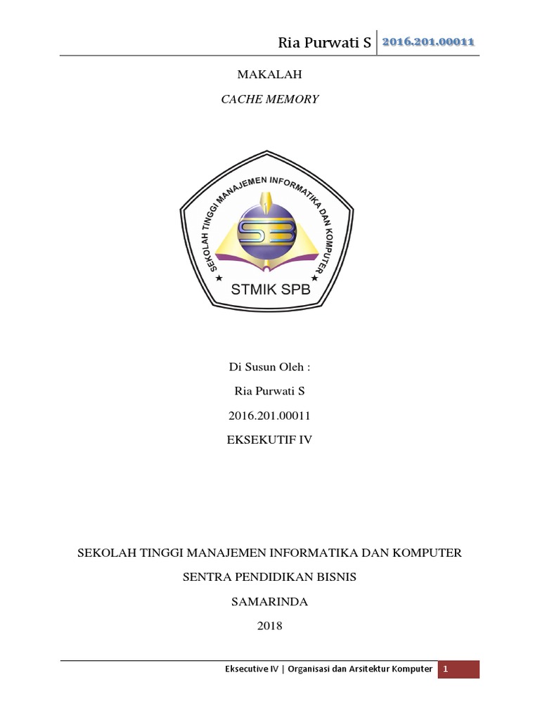 MAKALAH Cache Memory | PDF