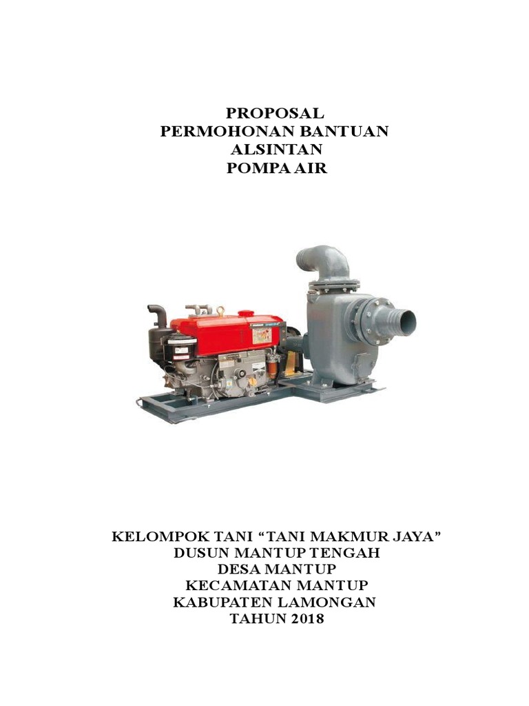 Proposal Pompa Air | PDF