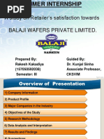 Balaji Wafers Pvt. Ltd. T. Y. B.B.a. | PDF | Survey Methodology ...