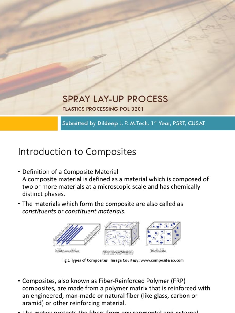 Spray Layup Process | PDF | Composite Material | Fiberglass