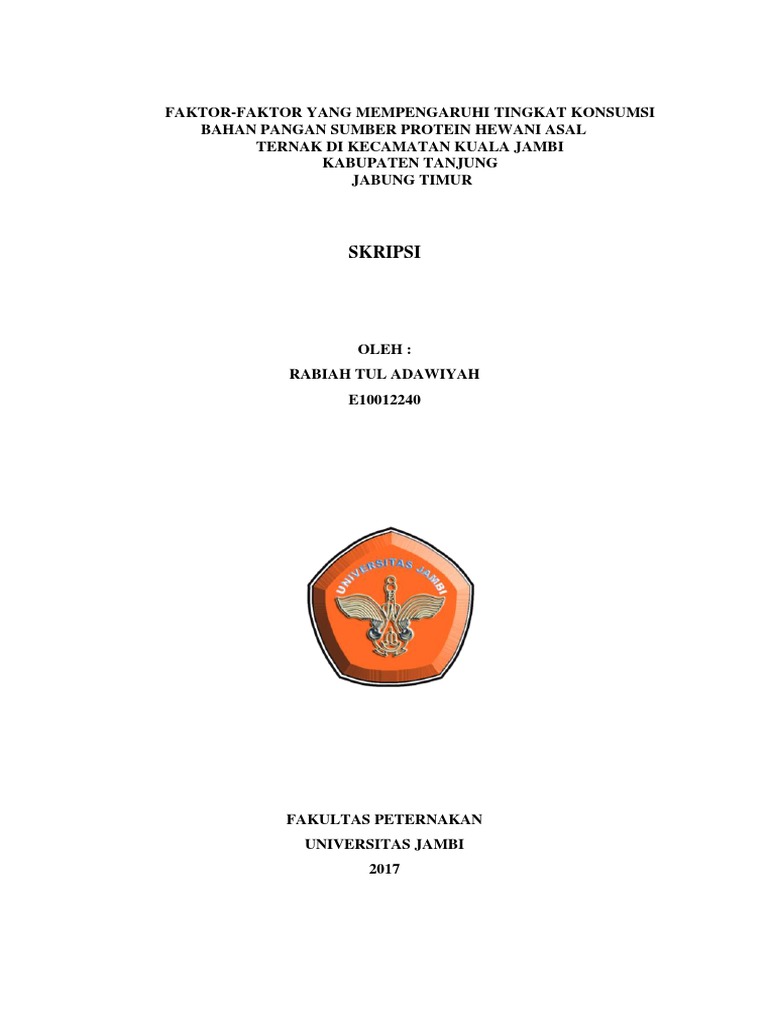 1 Unja Skripsi | PDF | Kesehatan Holistik