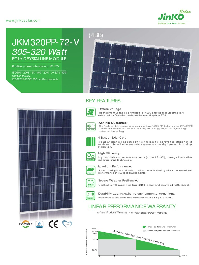 PV 325 Datasheet PDF | PDF | Solar Cell | Photovoltaics