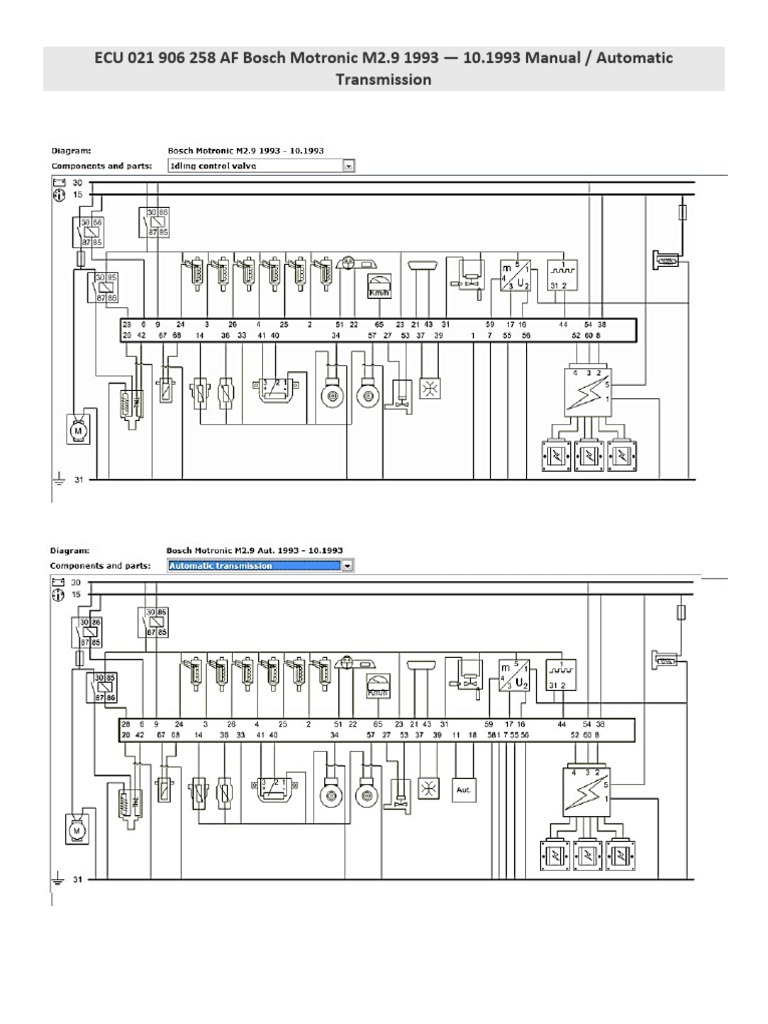 ECU 021 906 258 AF Bosch Motronic M2 | Throttle | Fuel Injection
