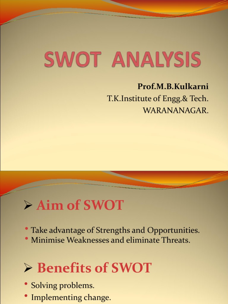 Swot Analysis | PDF | Swot Analysis | Cognition