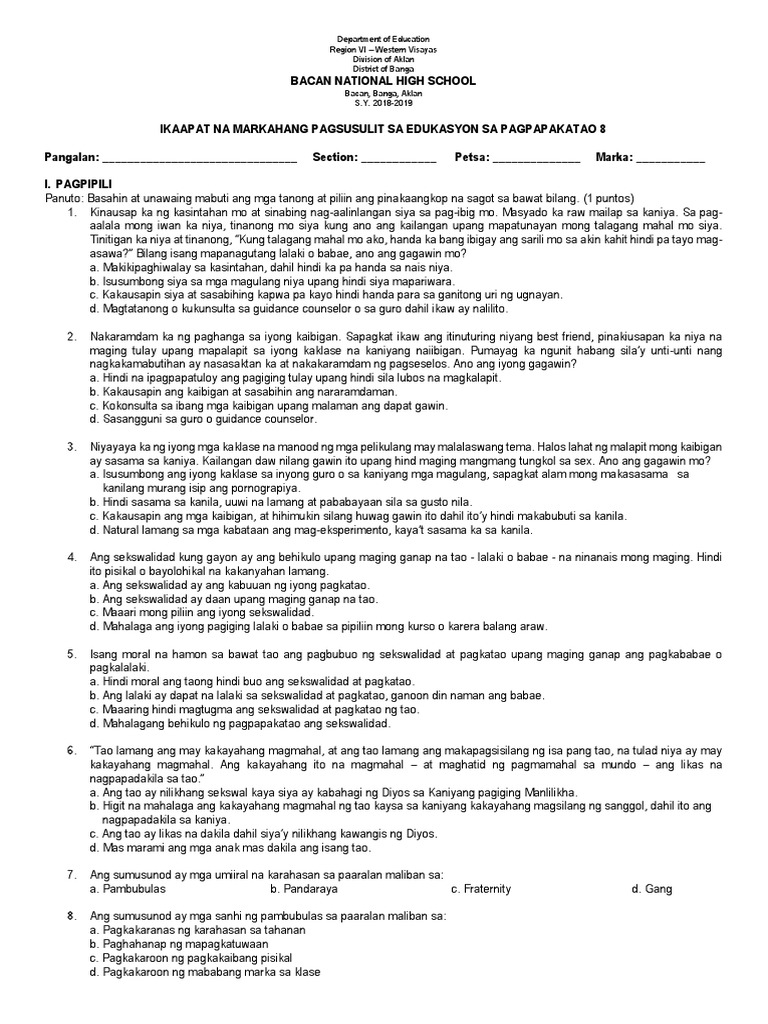 4th quarter exam in esp8.docx