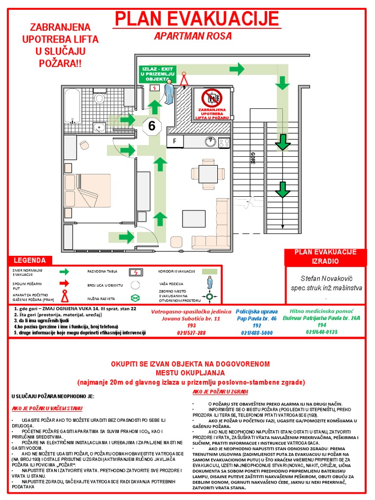 Plan Evakuacije | PDF