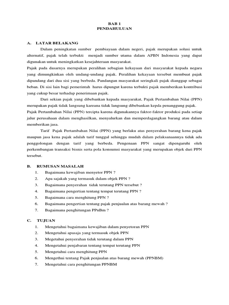 Makalah PPN Dan PPNBM | PDF