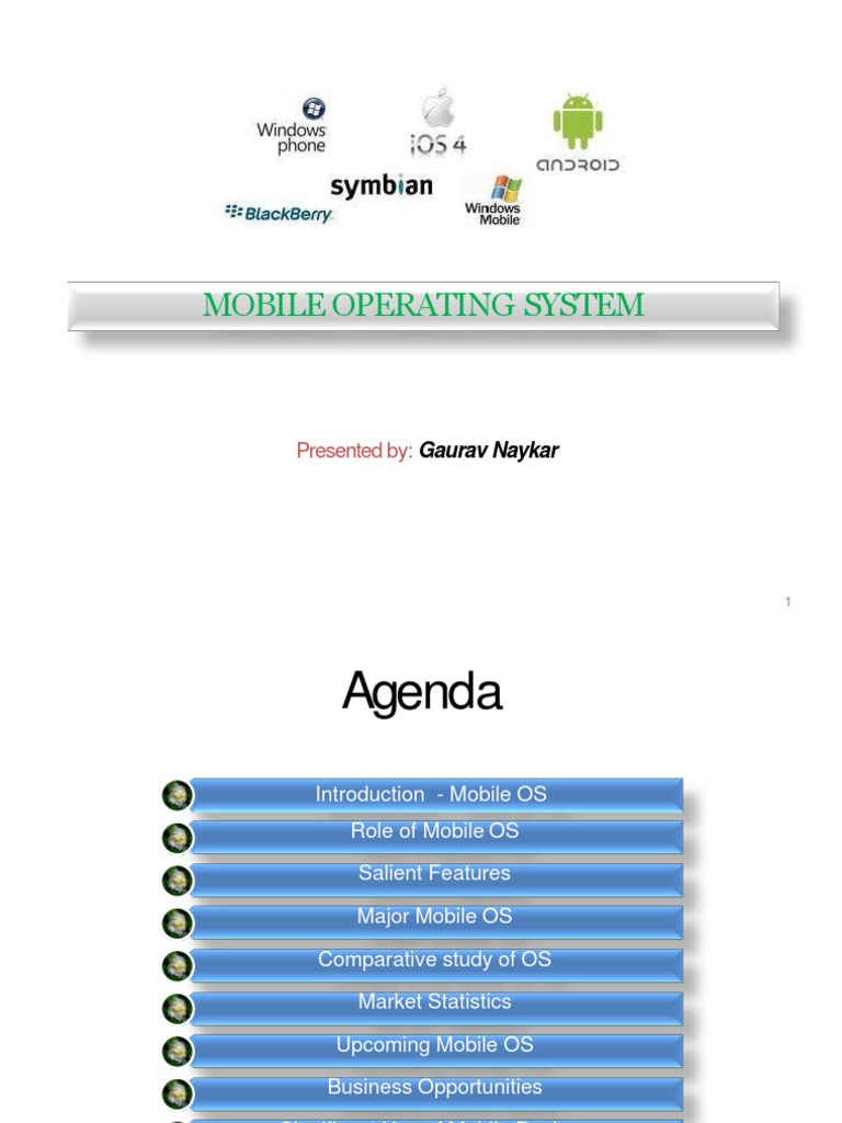 Mobile Operating System: Presented by | PDF | Android (Operating System ...