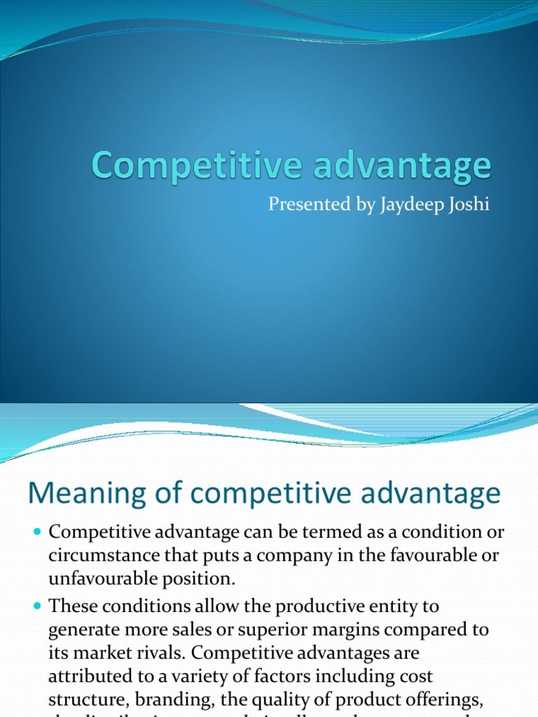 Competitive Advantage | PDF | Competitive Advantage | Apple Inc.