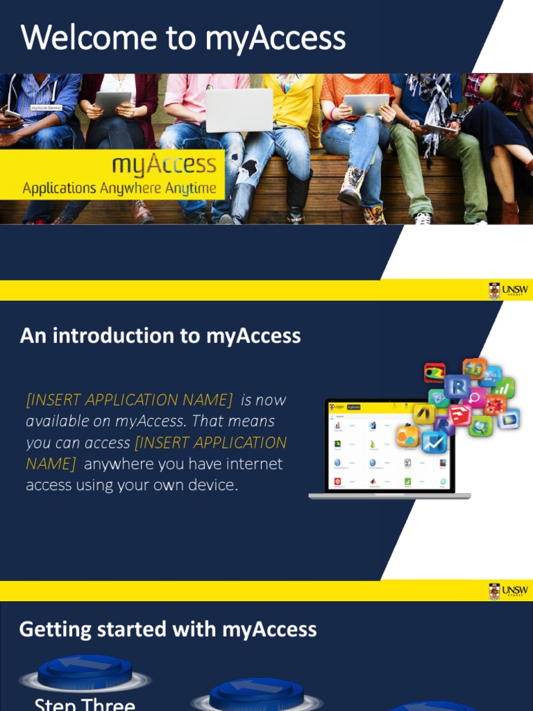 MyAccess Getting Started Slides Feb 2018 v2 | PDF | Application ...