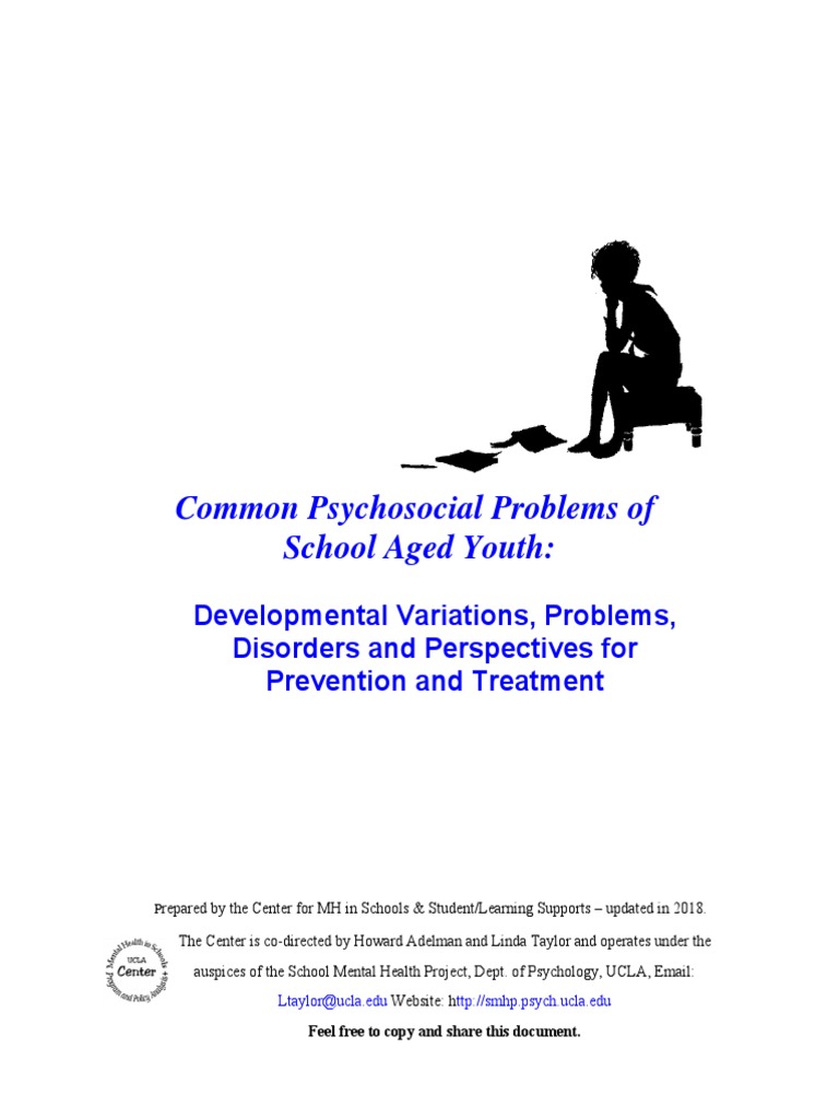 Common Psychosocial Problems of School Aged Youth | PDF | Learning ...