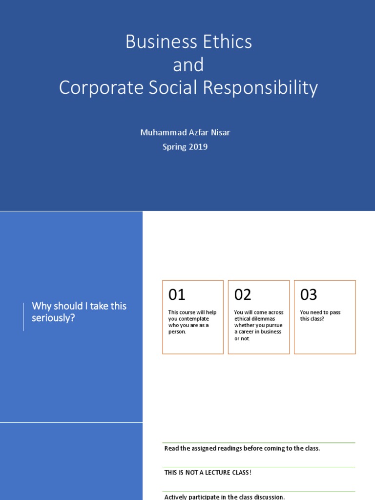 An Overview of Key Concepts in Business Ethics and Corporate Social ...
