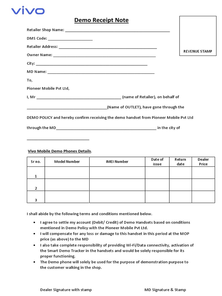 Demo Issue Letter | PDF