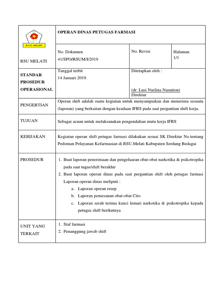 Spo Operan Dinas | PDF