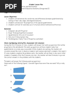 Detailed Lesson Plan Pythagorean Theorem | PDF | Triangle