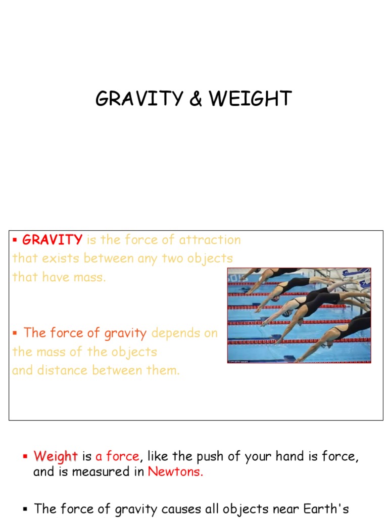 Understanding Gravity, Weight, and Friction | PDF | Mass | Friction