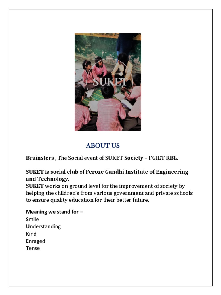 Sponsorship Proposal for Brainsters'19: A Social Event Organized by ...